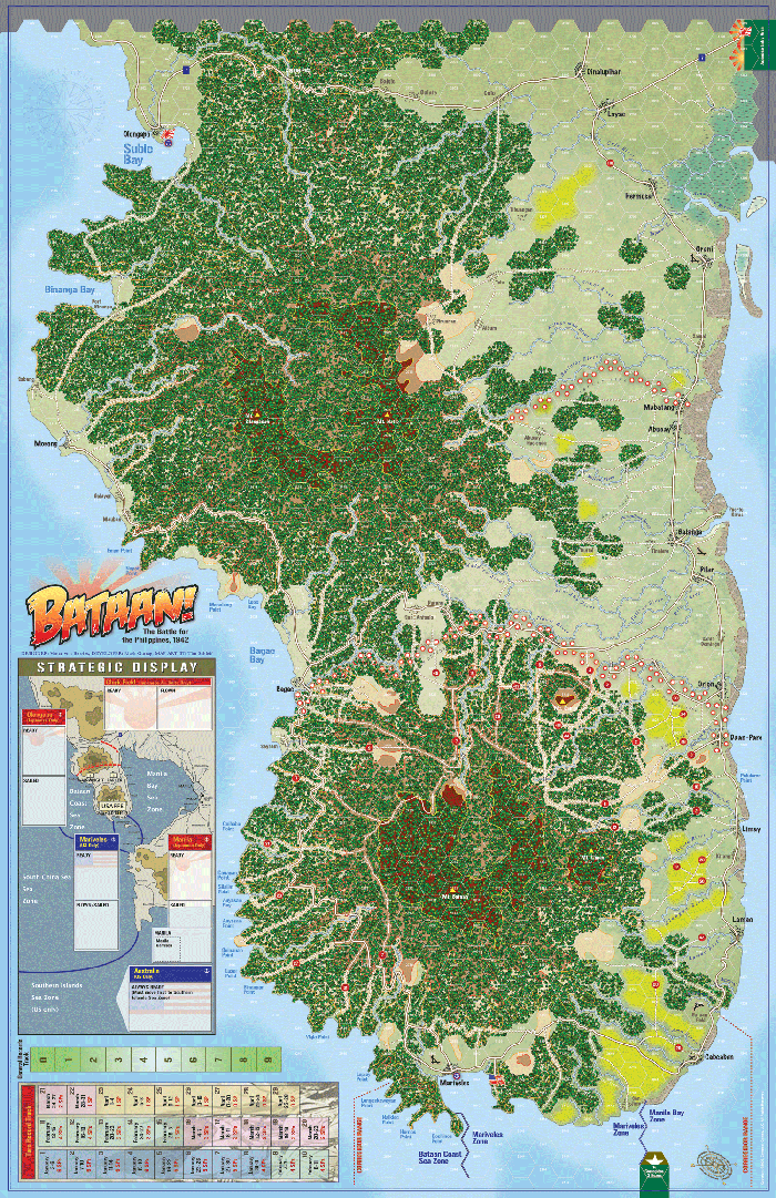 Battle Of Bataan Map