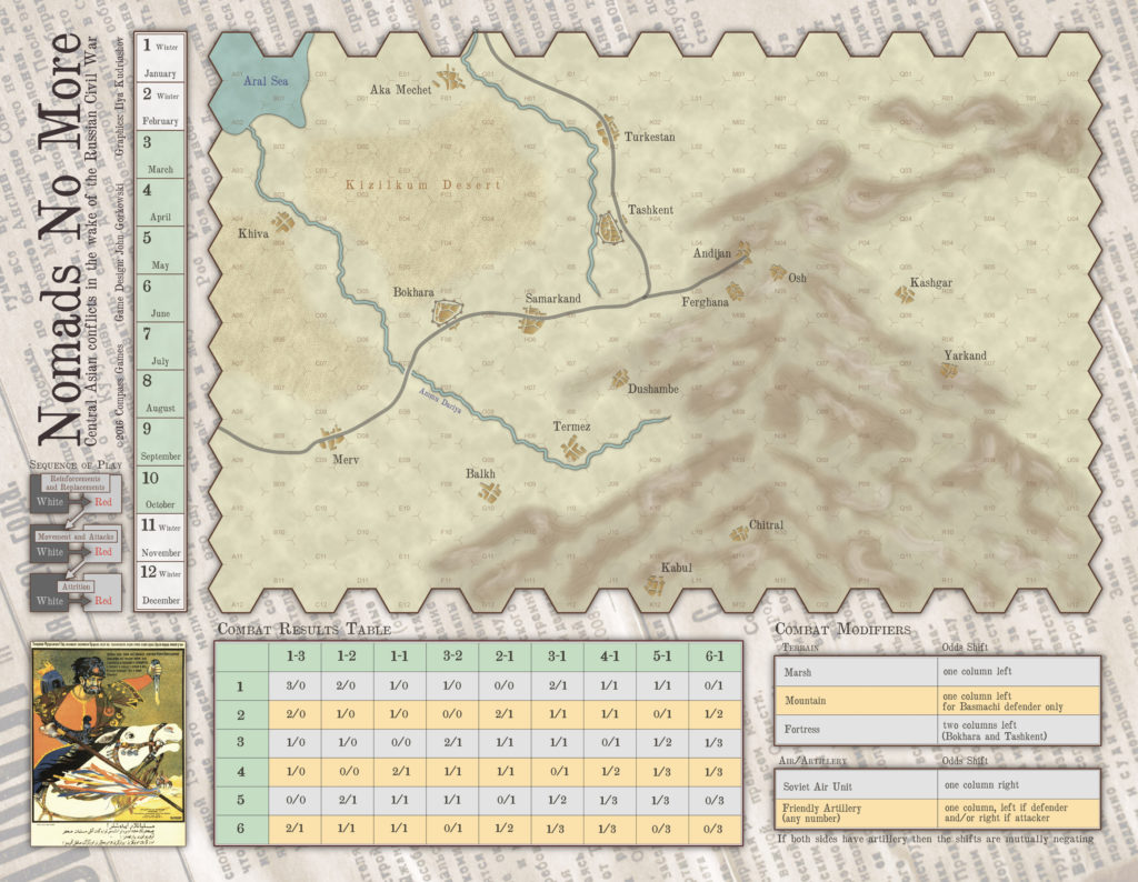 Issue 86: Magazine & Game (Nomads No More) – Compass Games