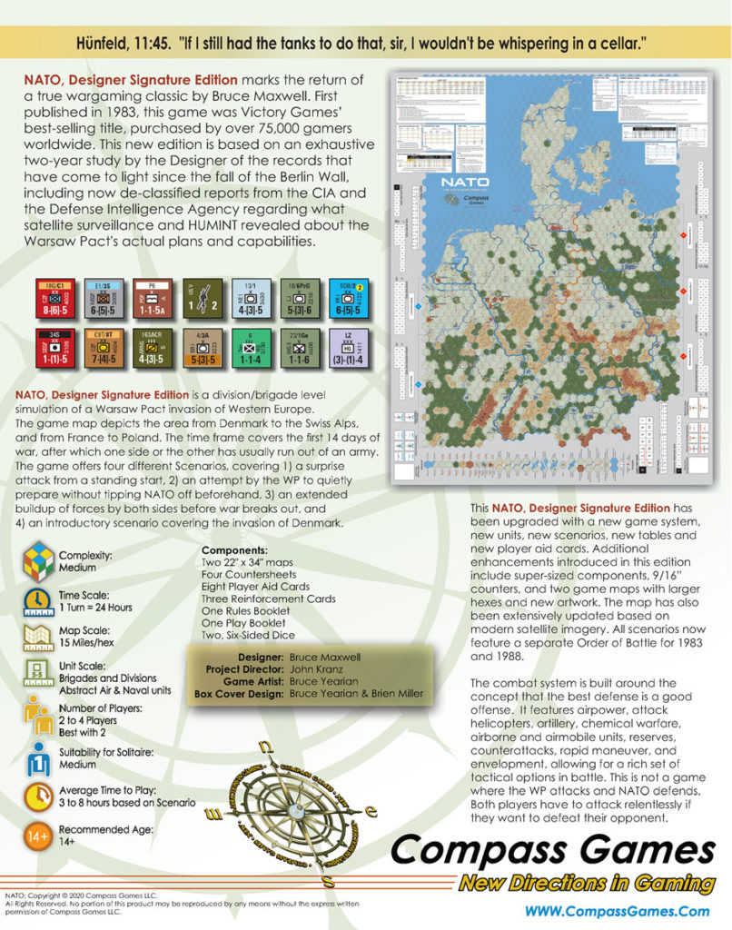 NATO, Designer Signature Edition – Compass Games