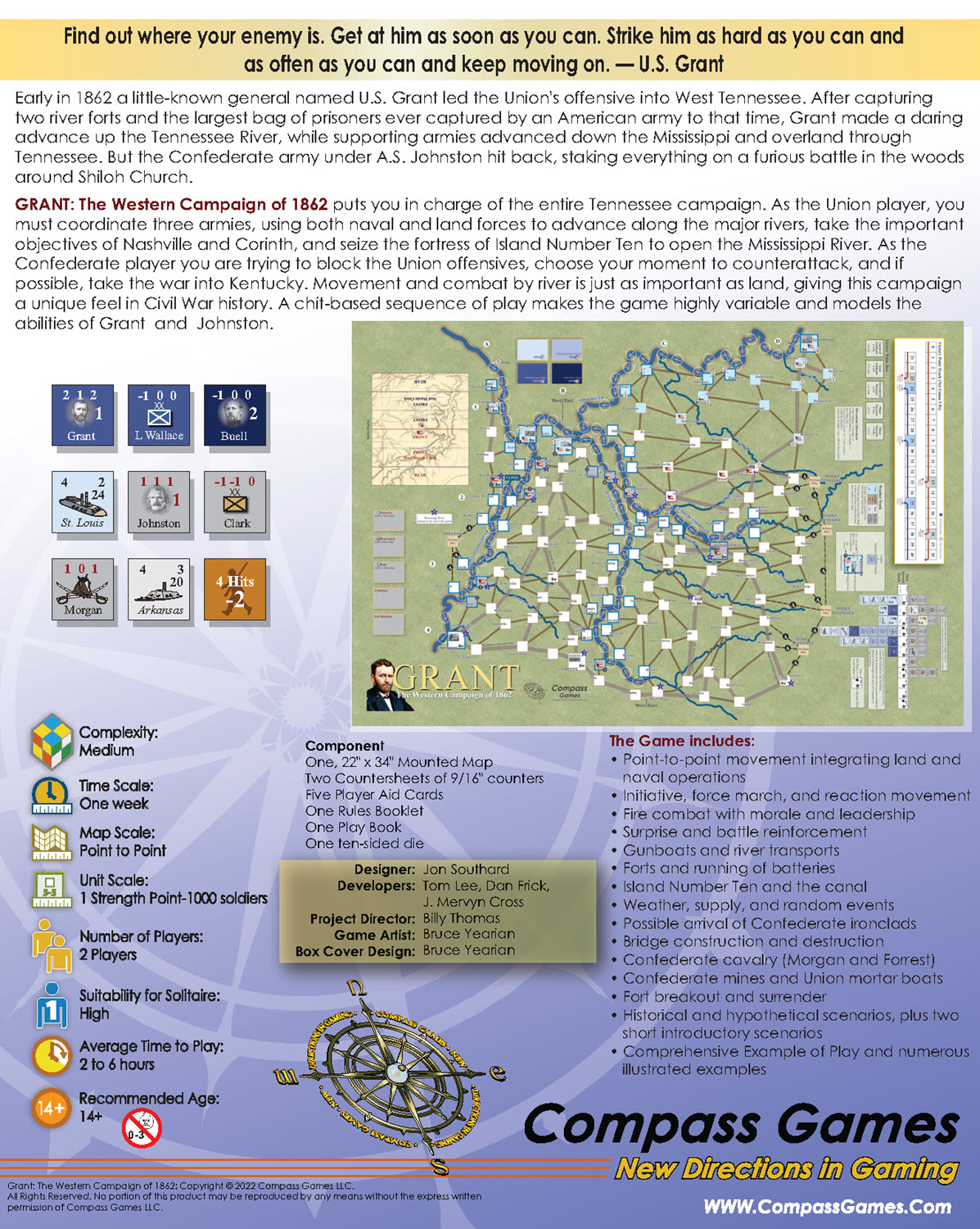 GRANT: The Western Campaign of 1862 – Compass Games