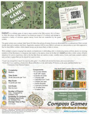 Combat! Volume 1 – 2nd Printing – Compass Games