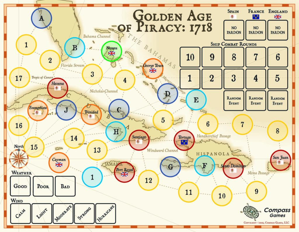 Golden Age of Piracy: 1718 (Pay Later) – Compass Games