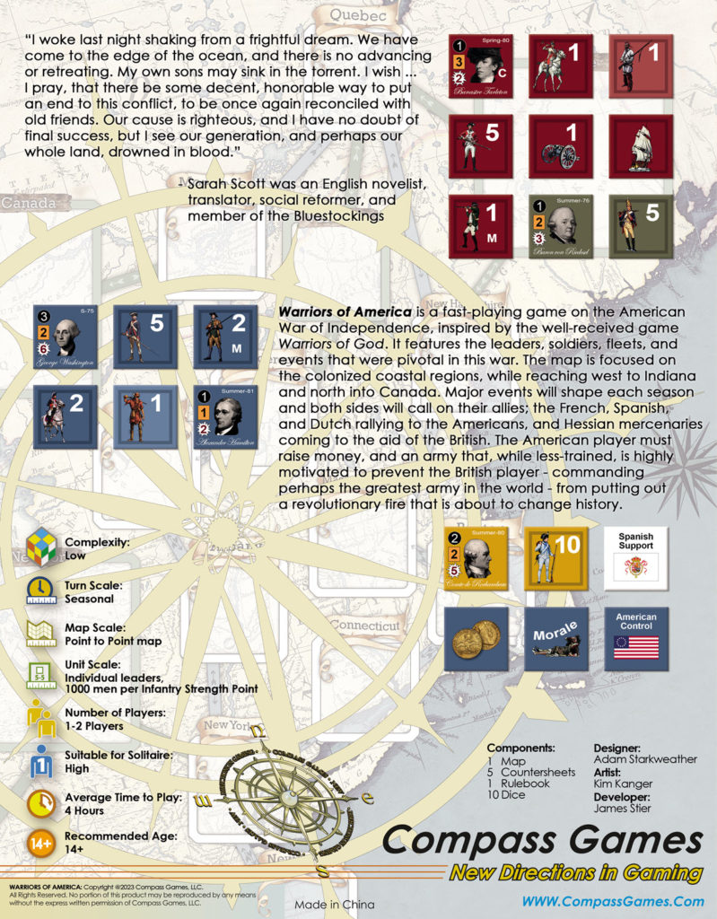 Warriors of America (Pay Later) – Compass Games