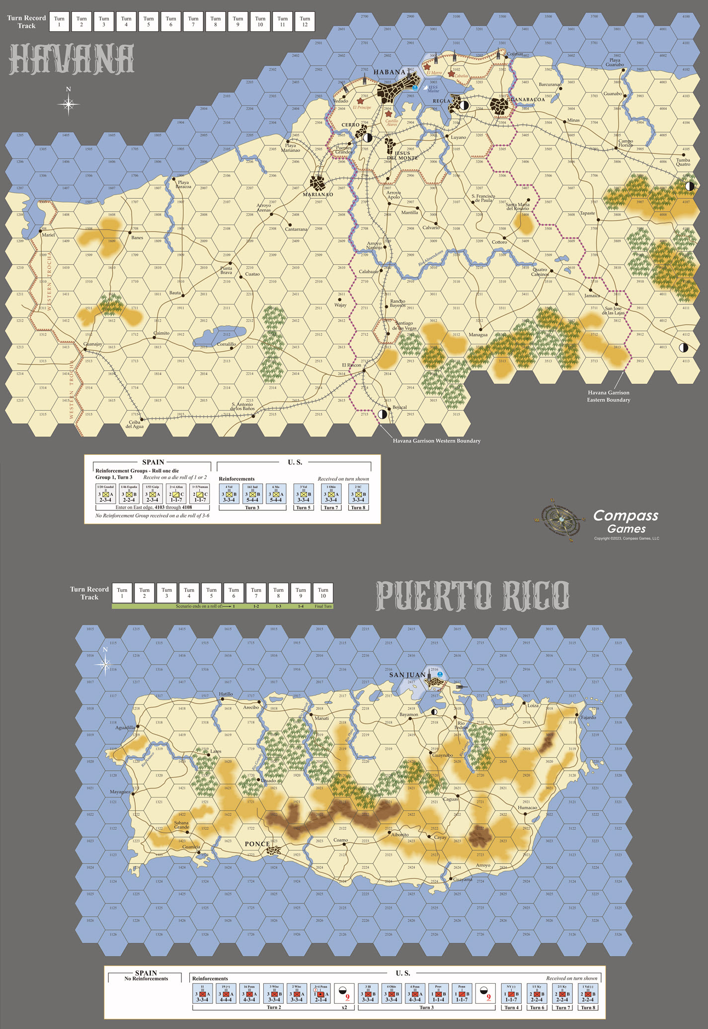 Spanish American War Battles Map