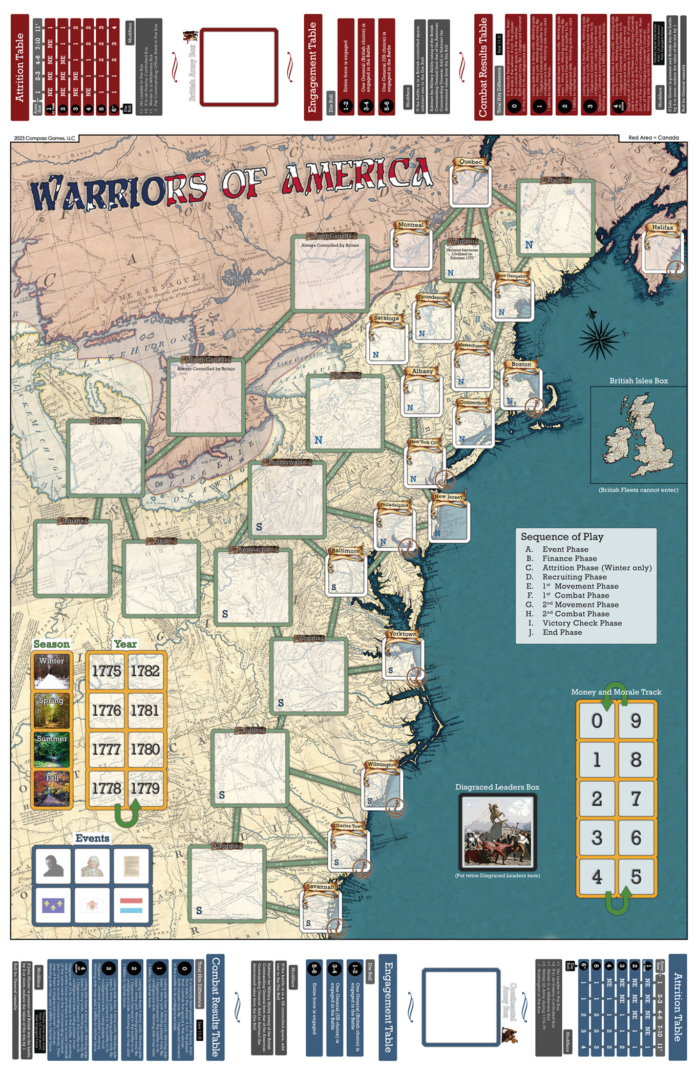 Warriors of America (Pay Later) – Compass Games