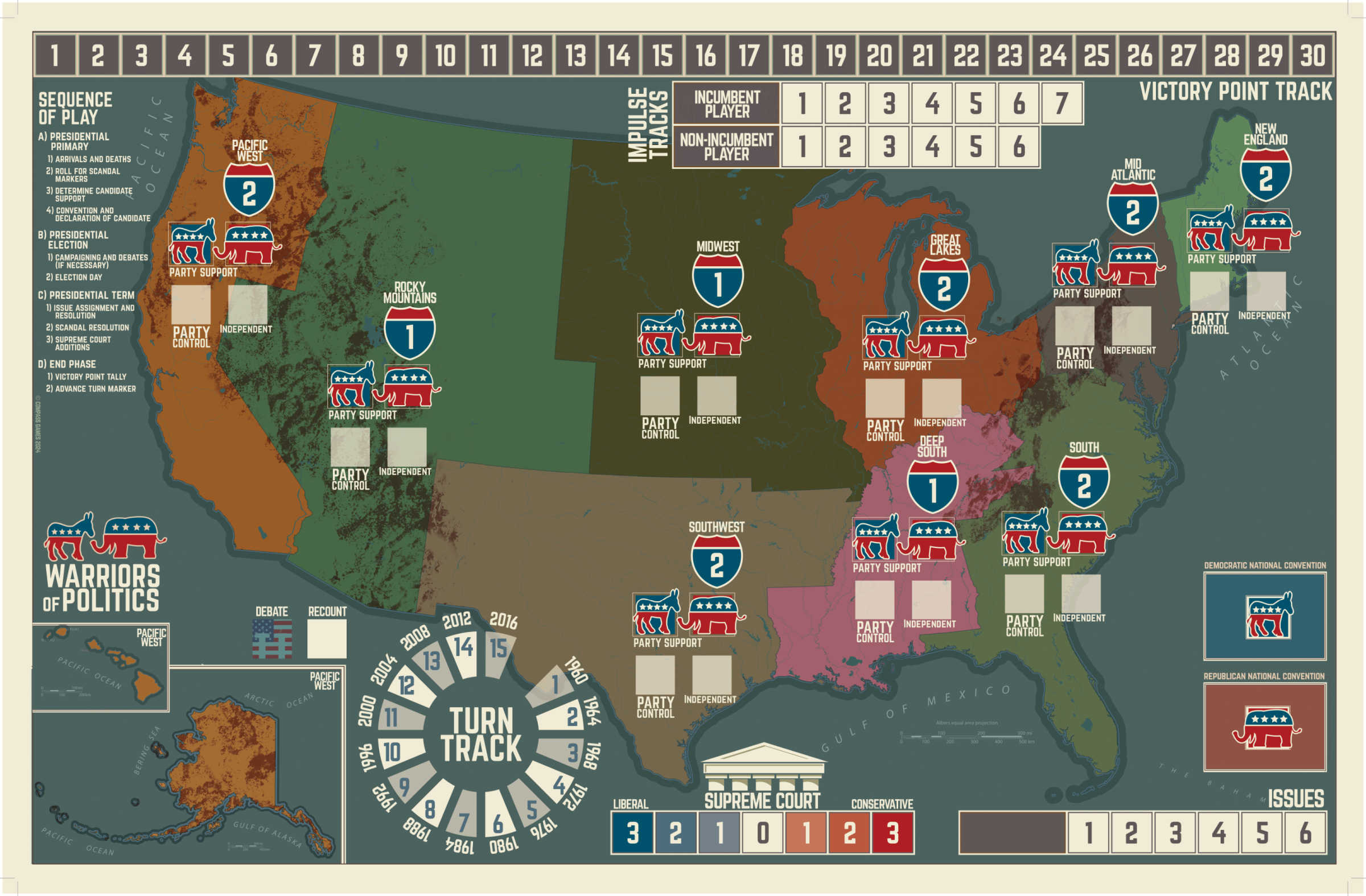 Warriors of Politics (Pay Later) – Compass Games