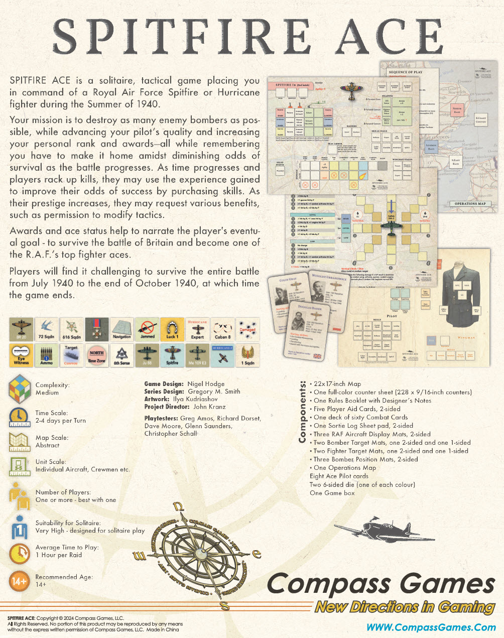 Spitfire Ace: Air Defense over Britain, 1940 (Pay Later) – Compass Games