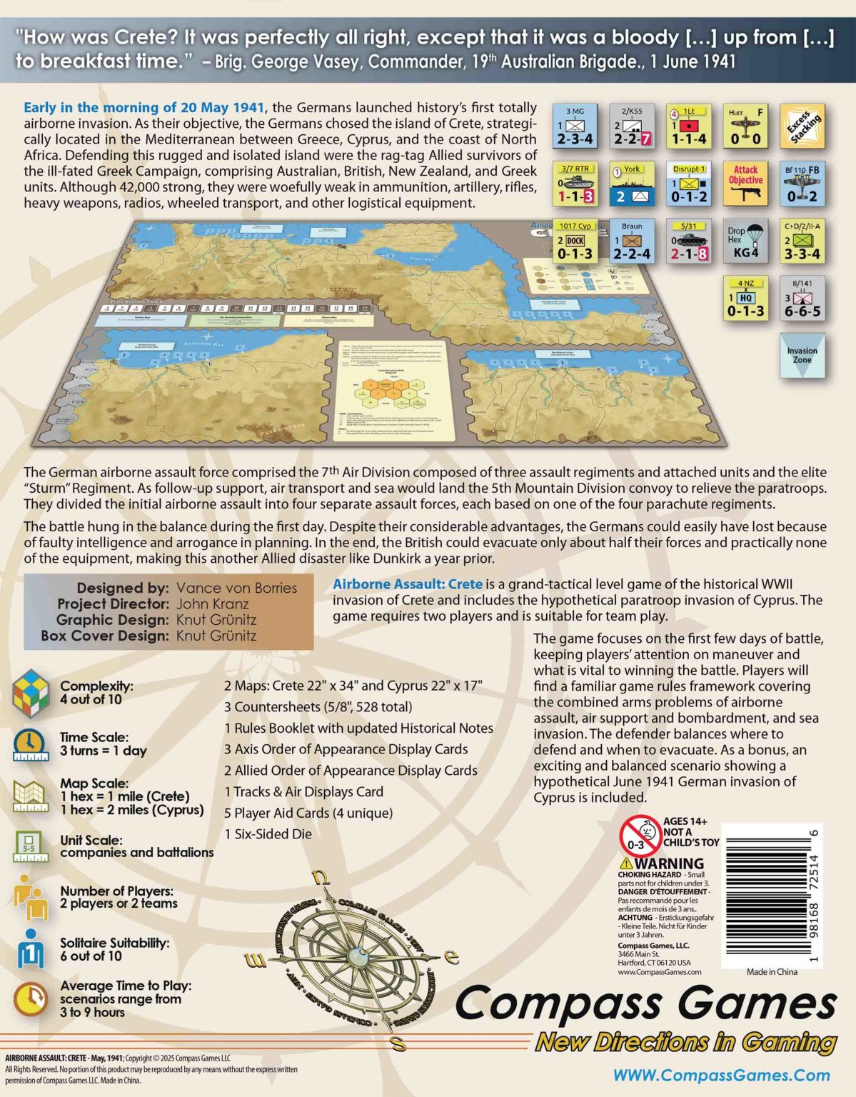 Airborne Assault: Crete, May 1941 (Pay Later) – Compass Games