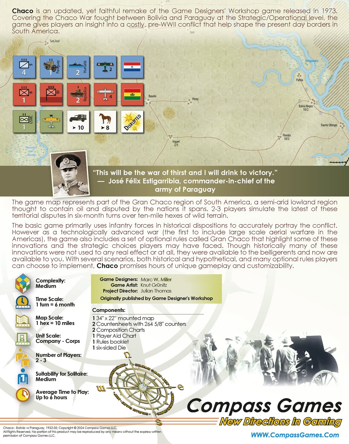 Chaco: Bolivia vs. Paraguay, 1932-35 – Compass Games