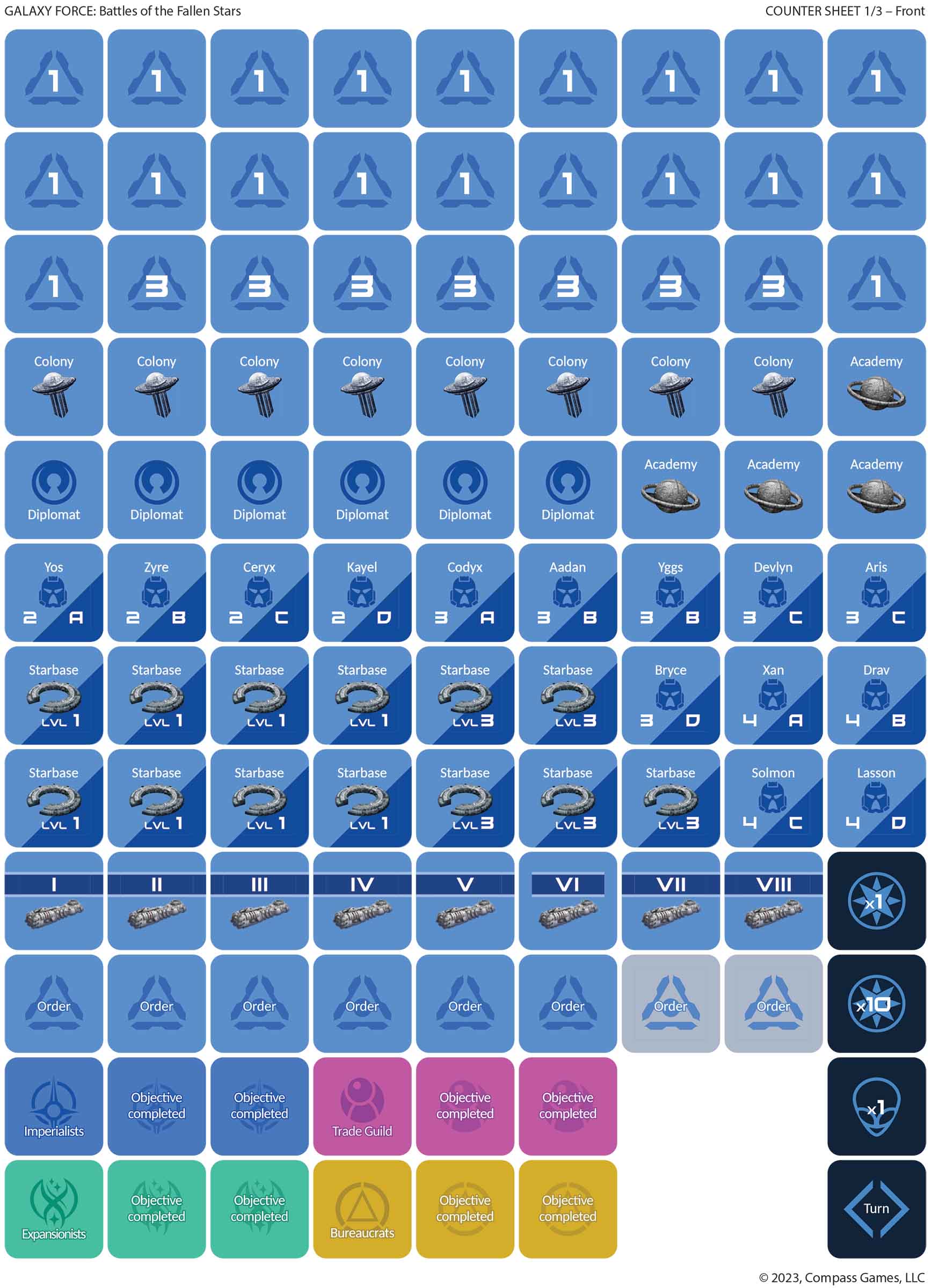 Galaxy Force: Battles of the Fallen Stars (Pay Later) – Compass Games