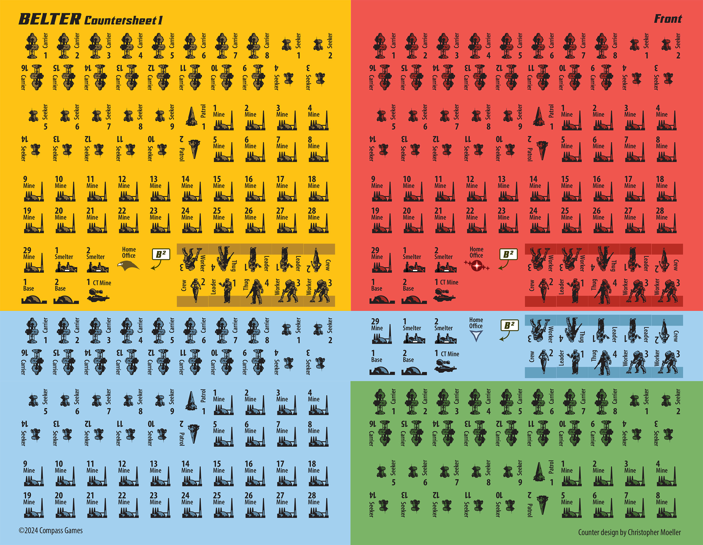 Belter: Mining the Asteroids, 2076 (Pay Later) – Compass Games
