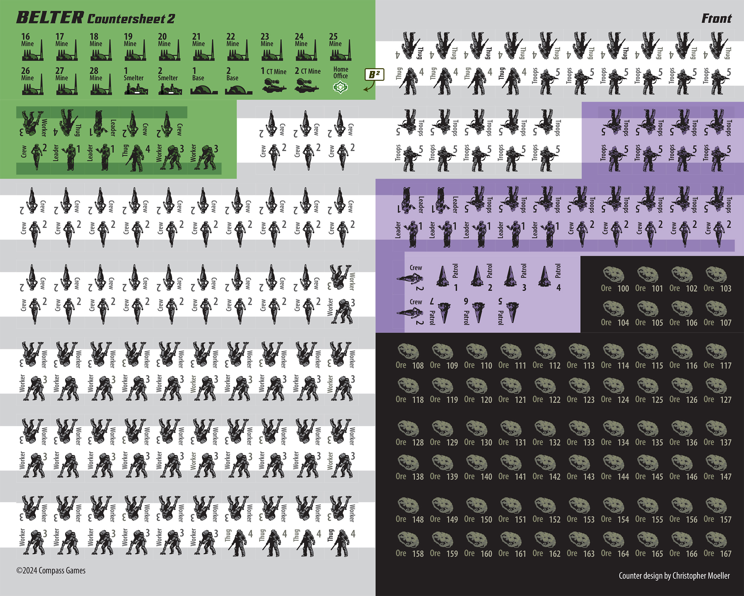 Belter: Mining the Asteroids, 2076 (Pay Later) – Compass Games
