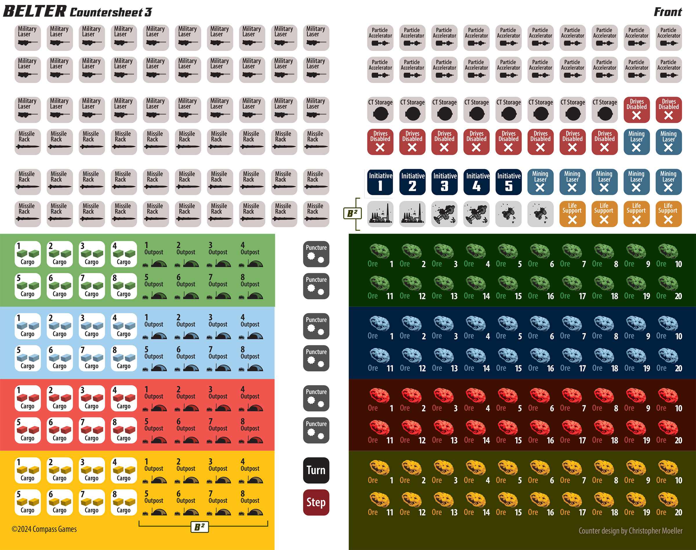 Belter: Mining the Asteroids, 2076 (Pay Later) – Compass Games